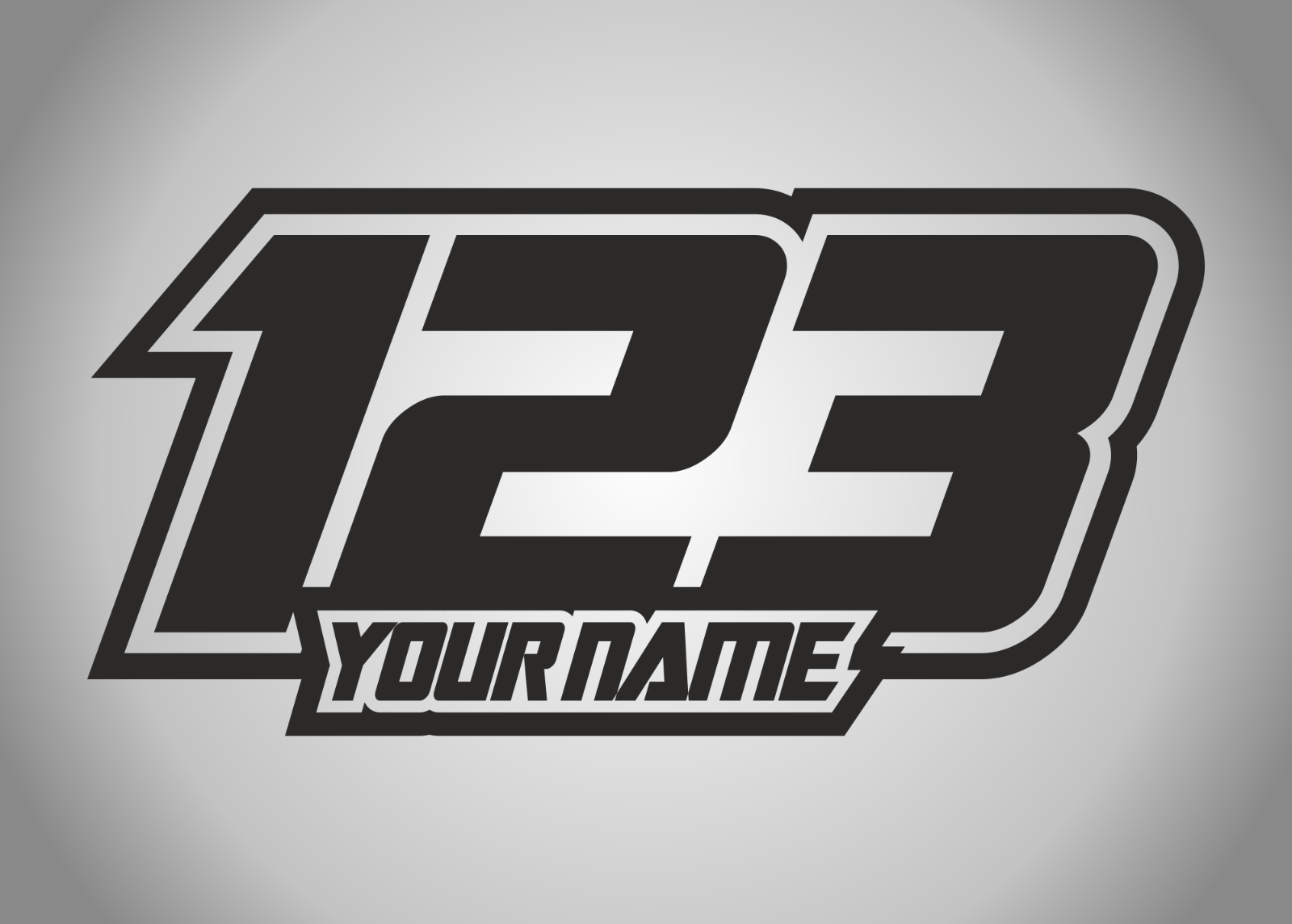 3 X Custom Race Numbers And Name Vinyl Decal Stickers Dirt Bike Kart 3-x-custom-race-numbers-and-name-vinyl-decal-stickers-dirt-bike-kart