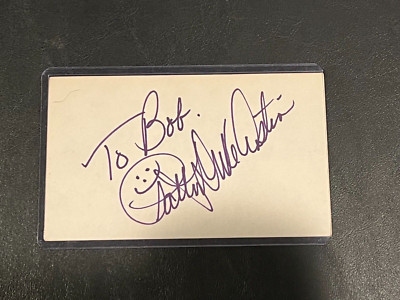 Patty Duke Astin Hand Signed Autographed 3 x 5 Index Card | eBay