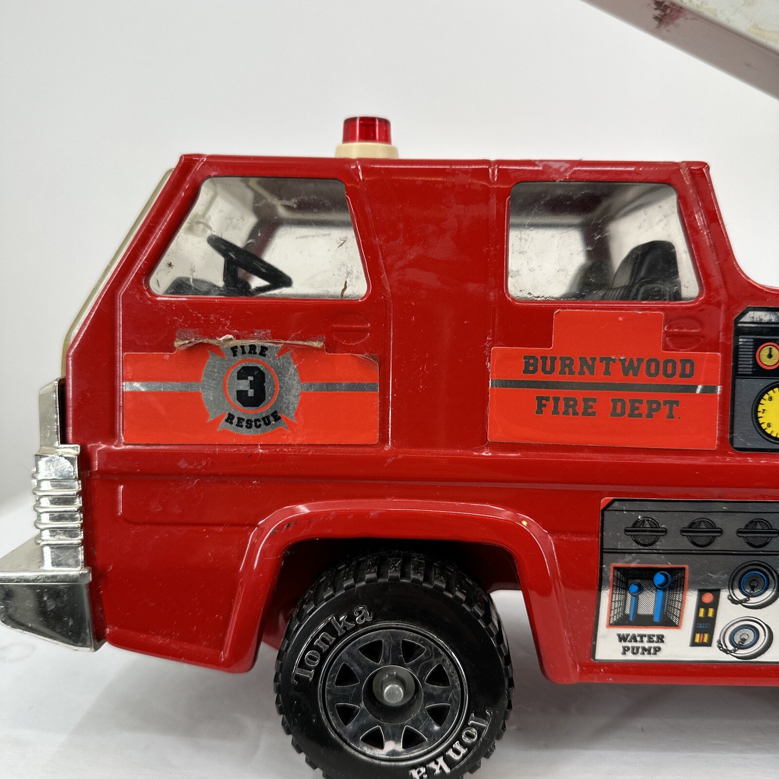 Vintage 1980's TONKA Fire Rescue Truck Snorkel Unit 3 Pressed Steel ...