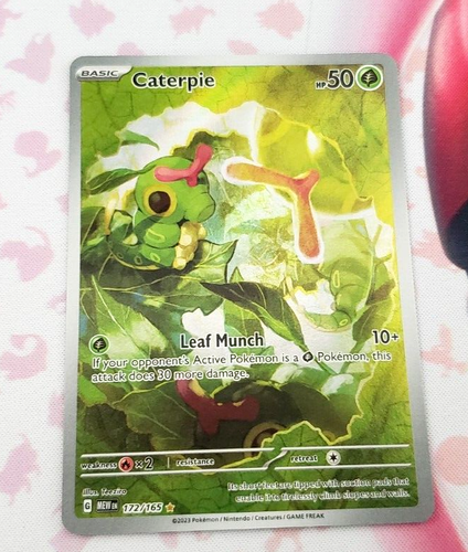 Pokémon TCG 151 Caterpie 172/165 Illustration Rare ENG NM U.S. Shipped ...