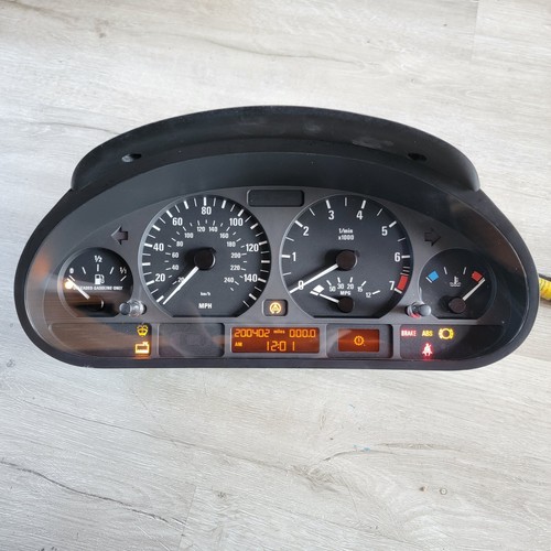99- 05 BMW 325i E46 INSTRUMENT CLUSTER 6940877 GAUGES AUTO 200k MILES ...