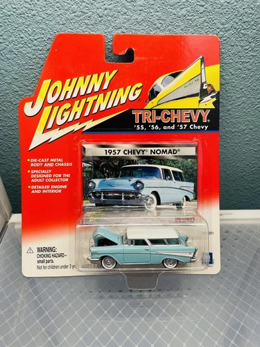Johnny Lightning 57 1957 Chevrolet Nomad Tri Chevy Detailed Car w/RRs ...