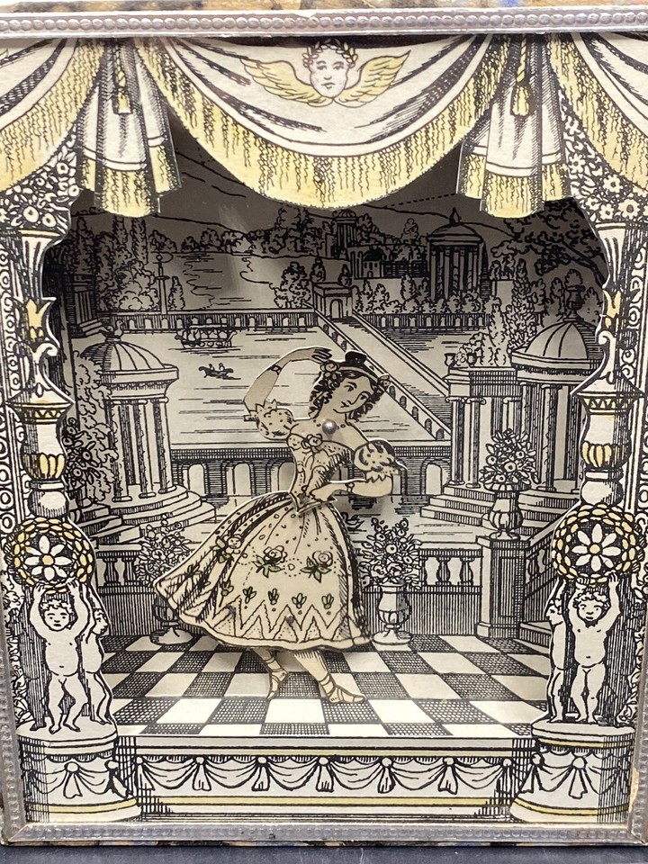 Automata Music Box Columbine Lady Dancer Petit Theatre Boutique ...