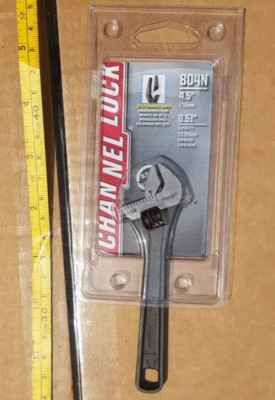 Channellock Adjustable Shifter/Wrench Black Phosphate Coated 4-1/2 ...