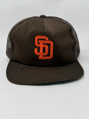 San Diego Padres Vintage Brown Trucker Mesh SnapBack Hat by Twins | eBay