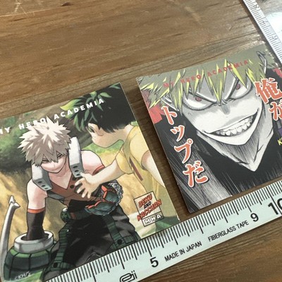 My Hero Academia Art Sticker Rivals Bakugo Katsuki Midoriya Ike | eBay