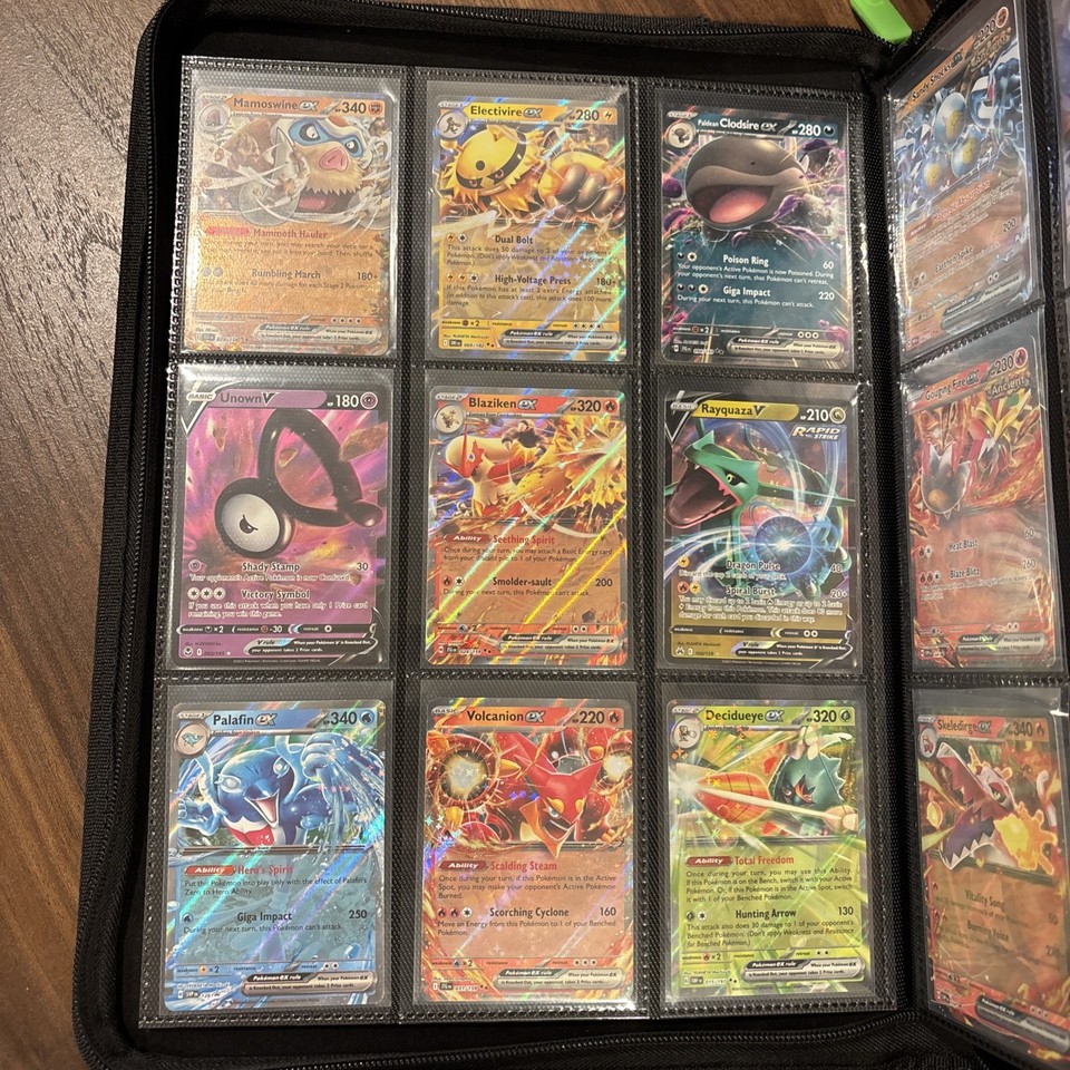 Pokemon Card Binder Collection Lot Charizard ex, Garchomp ex, V And Ex ...