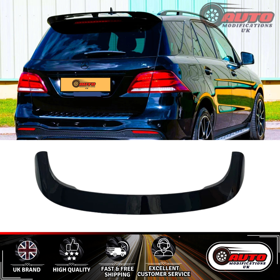 Mercedes GLE Class W166 Gloss Black Rear Roof Spoiler Lip Wing Body Kit ...