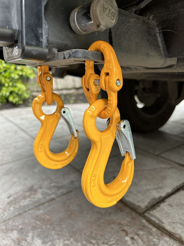 Vehicle Safety Chain Hook & Coupler Set - Quick Coupler - 5200kg ATM ...
