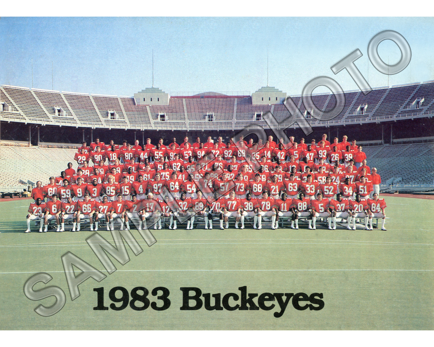 1983 OHIO STATE BUCKEYES FOOTBALL 8X10 TEAM PHOTO | eBay