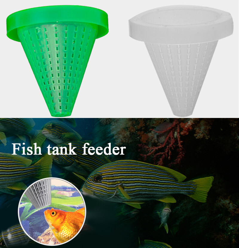 Aquarium Tank Live Worm Bloodworm Cone Fish Food Feeder Basket w ...