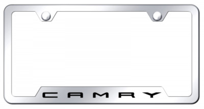 Toyota Camry Mirrored Chrome Notched License Plate Frame Official ...