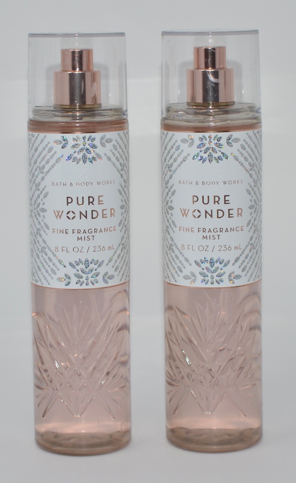 2 NEW BATH & BODY WORKS PURE WONDER FINE FRAGRANCE MIST BODY SPRAY 8 OZ ...