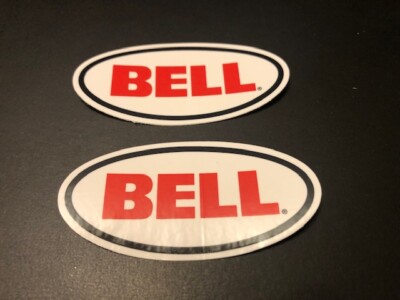 FITS/FOR BELL helmet logo sticker/decal Motocross 2PC SET 3"X1.5" | eBay