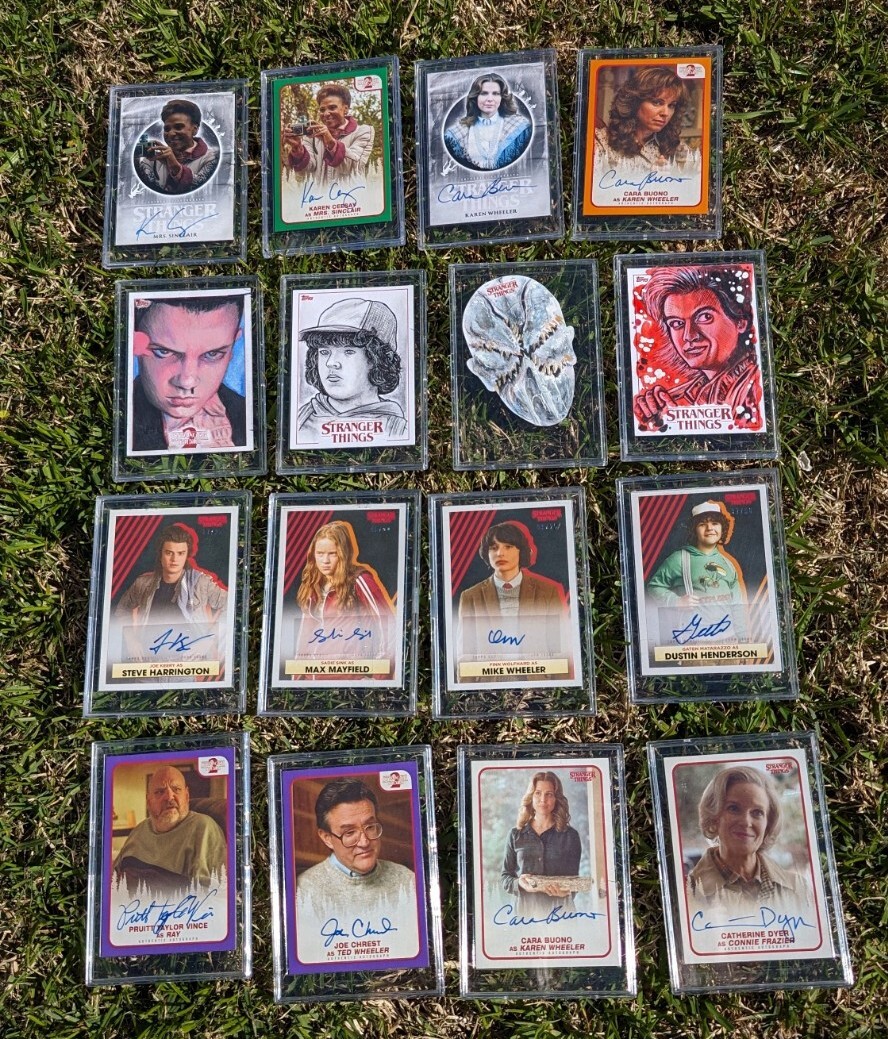 Stranger Things Topps Collectible Sketch Card and Autographs collection ...