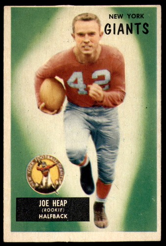 1955 Bowman #55 Joe Heap Excellent RC Rookie NY Giants ID:225564 | eBay