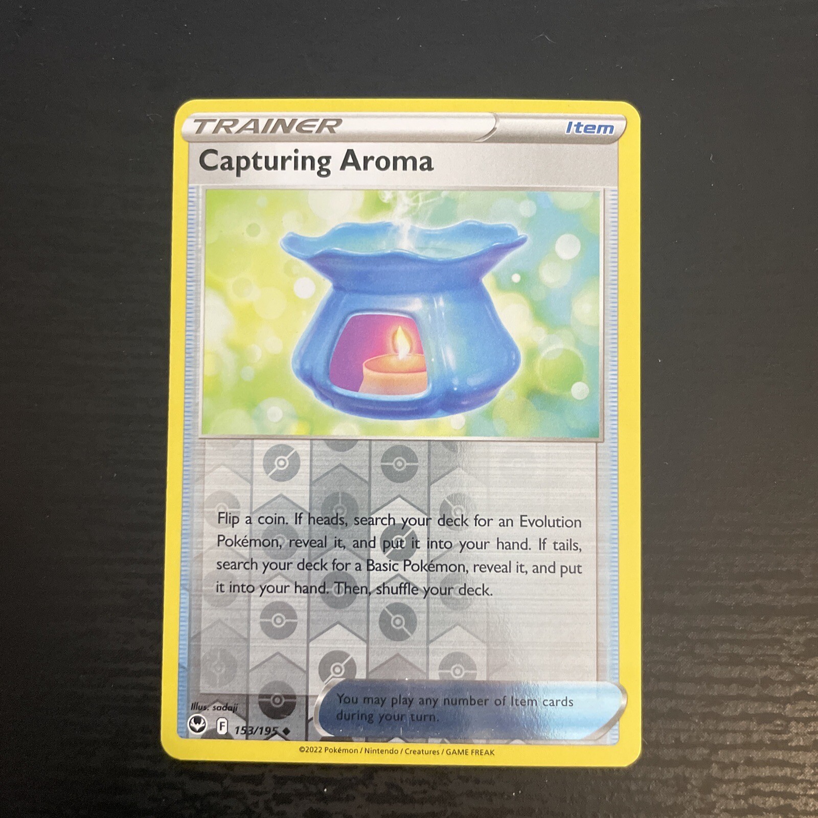 Pokemon : SWSH SILVER TEMPEST CAPTURING AROMA 153/195 UNCOMMON REVERSE ...