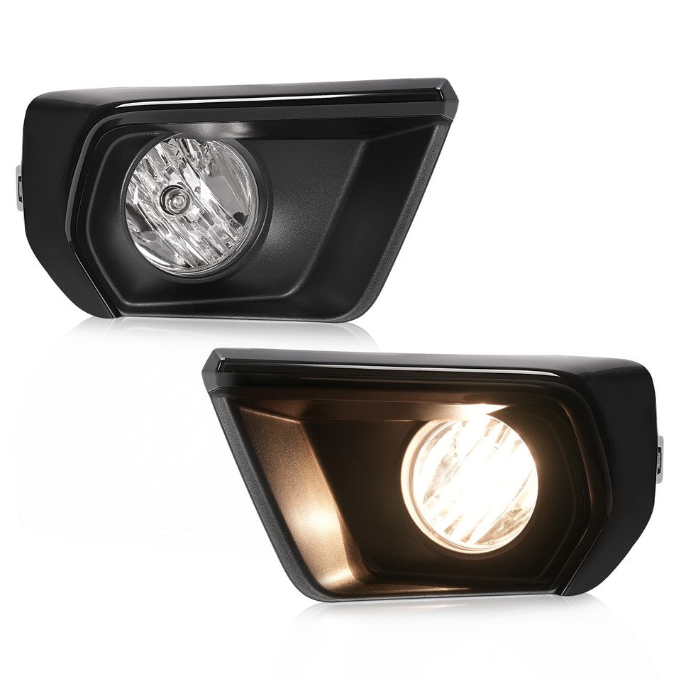 For Chevy Colorado 2021 2022 Fog Light Lamp Kit Set w/Black Bezel Relay ...