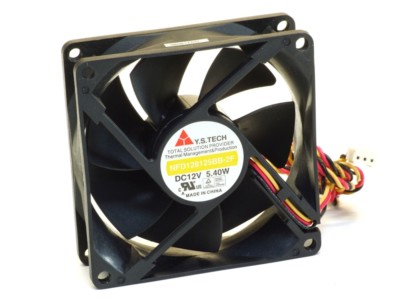 Y.S.Tech NFD128125BB-2F Dual Ball Casing Fan Case Fan 3Pin DC12V 5.4W ...