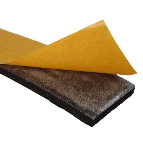 1/8" Thick Black Soft Multiuse Neoprene Foam Adhesive Strip 1-1/8" W x ...