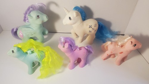 Lot of 5 Vintage G1 MY LITTLE PONY for Custom Bait or Restoration MLP ...