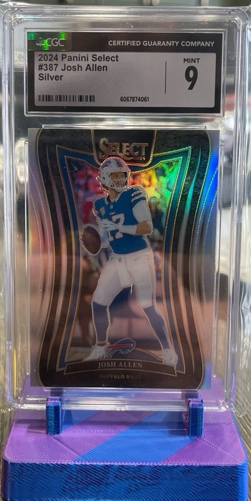 2024 Panini Select Silver Josh Allen Bills CGC 9 | eBay