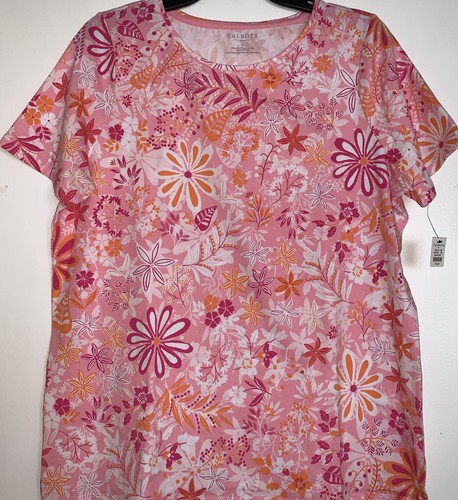 NEW! Talbots Pink Floral Top ~ 1X~ | eBay