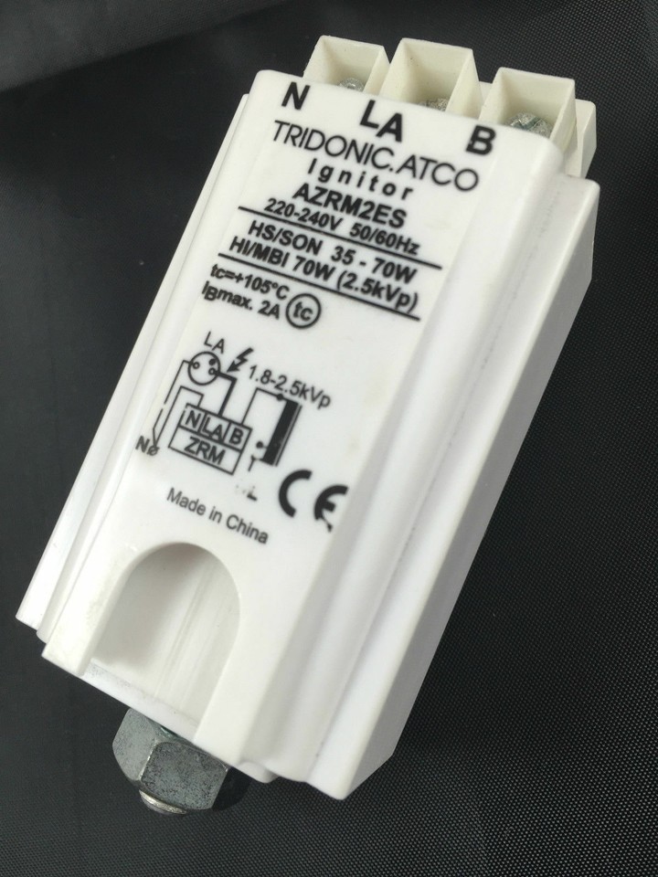 TRIDONIC.ATCO AZRM2ES Standard superimposed-pulse Ignitor 240V 1Bmax ...