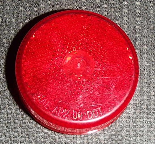 RV Optronics Round Light Red LED 2 .5" SAE Ap2 00 Dot Clearance/side ...