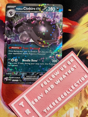 Pokemon Card TCG - Clodsire EX - Paldea Evolved - 130/193 - Double Holo ...