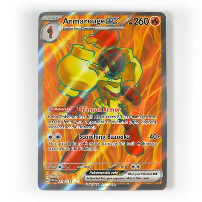 Pokemon - Armarouge ex - 218/182 - SV Paradox Rift - Full Art Card | eBay