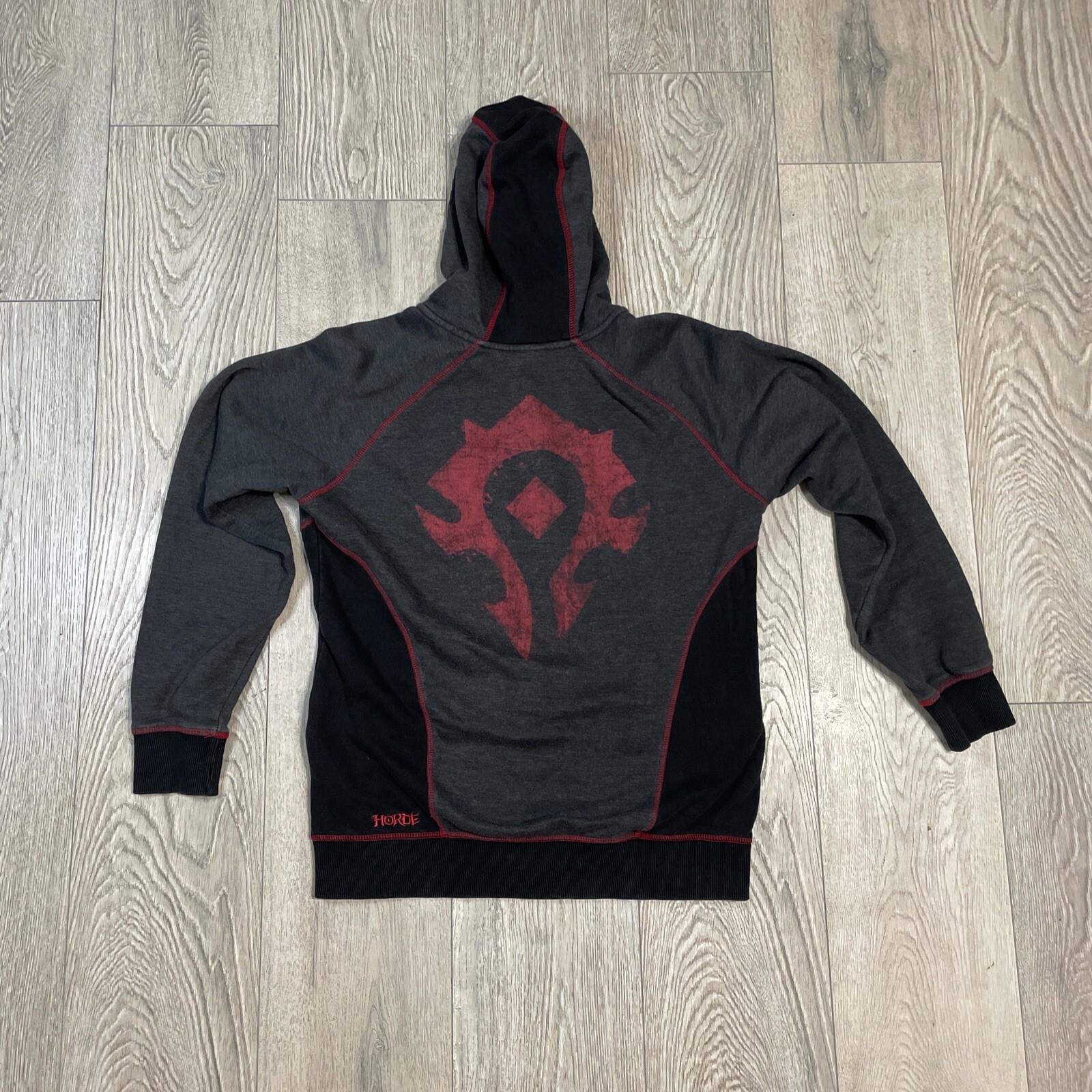 Jinx Blizzard Sweater Mens M Gray Red Overwatch Hoode… - Gem
