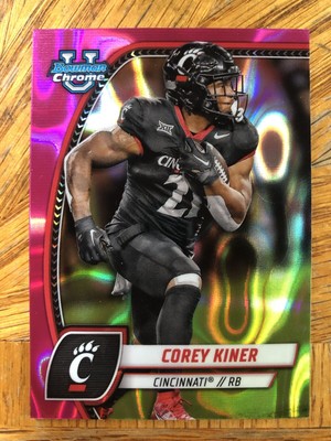 2024 bowman chrome U pink lava refractor Corey Kiner RC #47 San ...