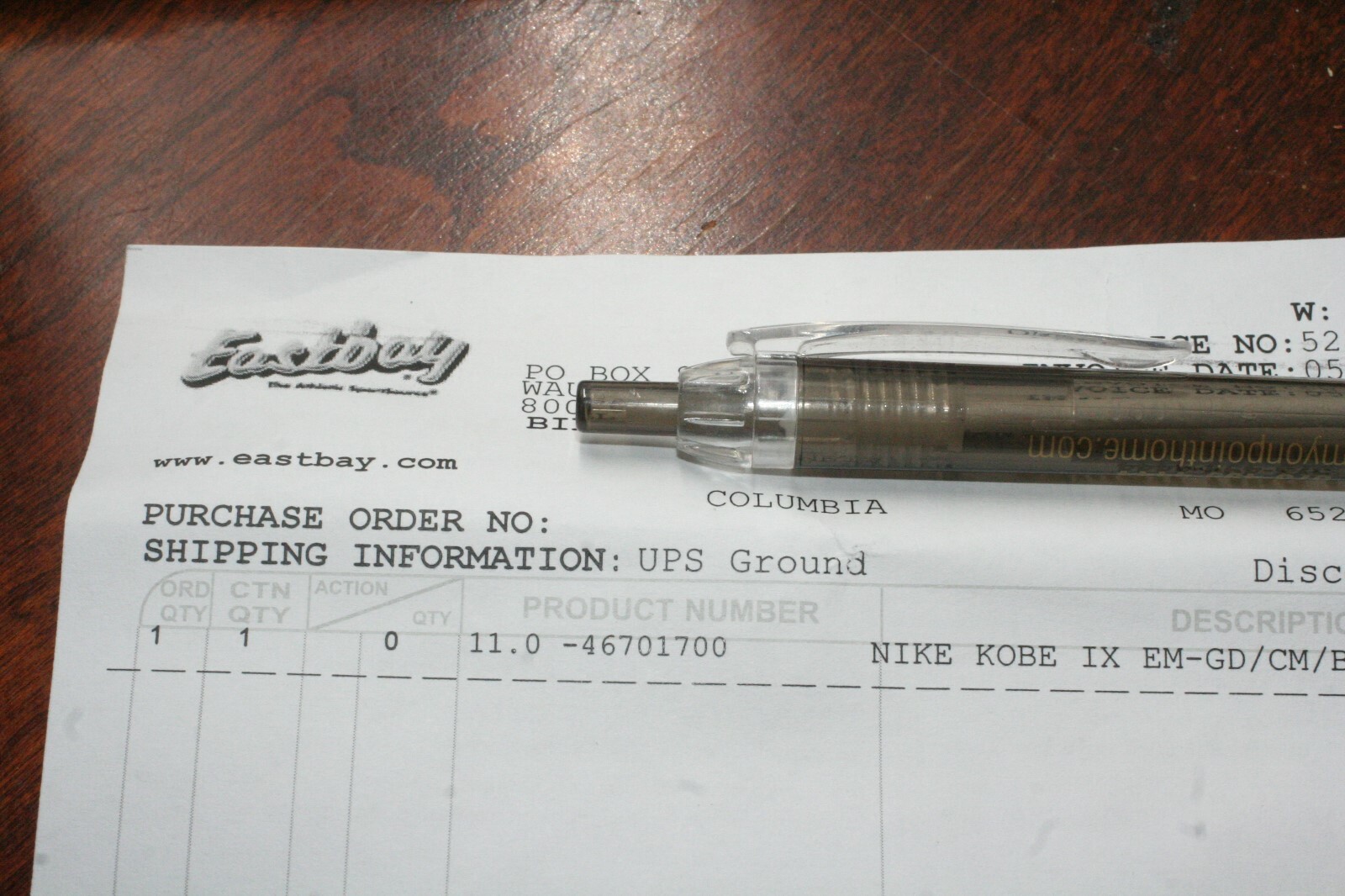 Nike Kobe IX EM Bruce Lee DS Sz 11 Receipt University Gold Black Kobe ...