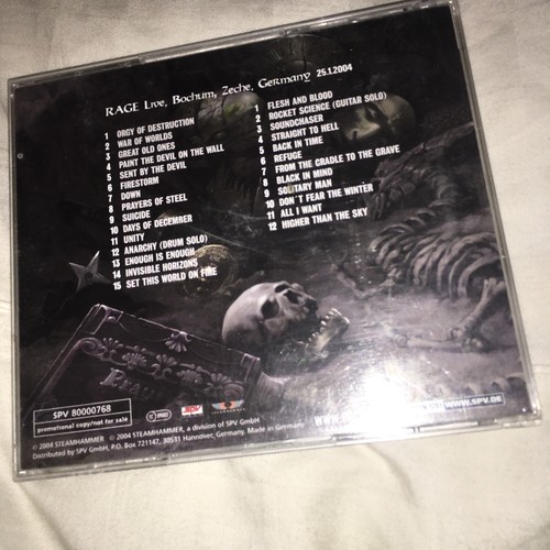 From the Cradle to the Stage: 20th Anniversary by Rage (Germany) (CD ...