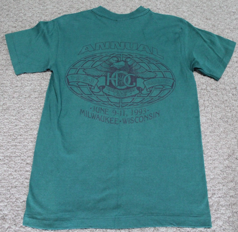 1993 Harley Owners Group HOG 10th Anniversary Rally Milwaukee Green ...