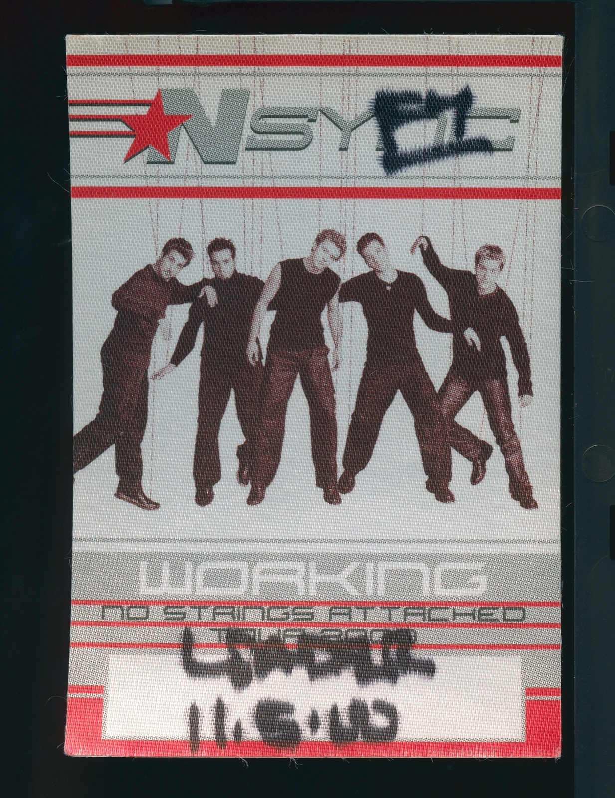 NSYNC N Sync No Strings Attached Tour 2000 Sticker Pass | eBay