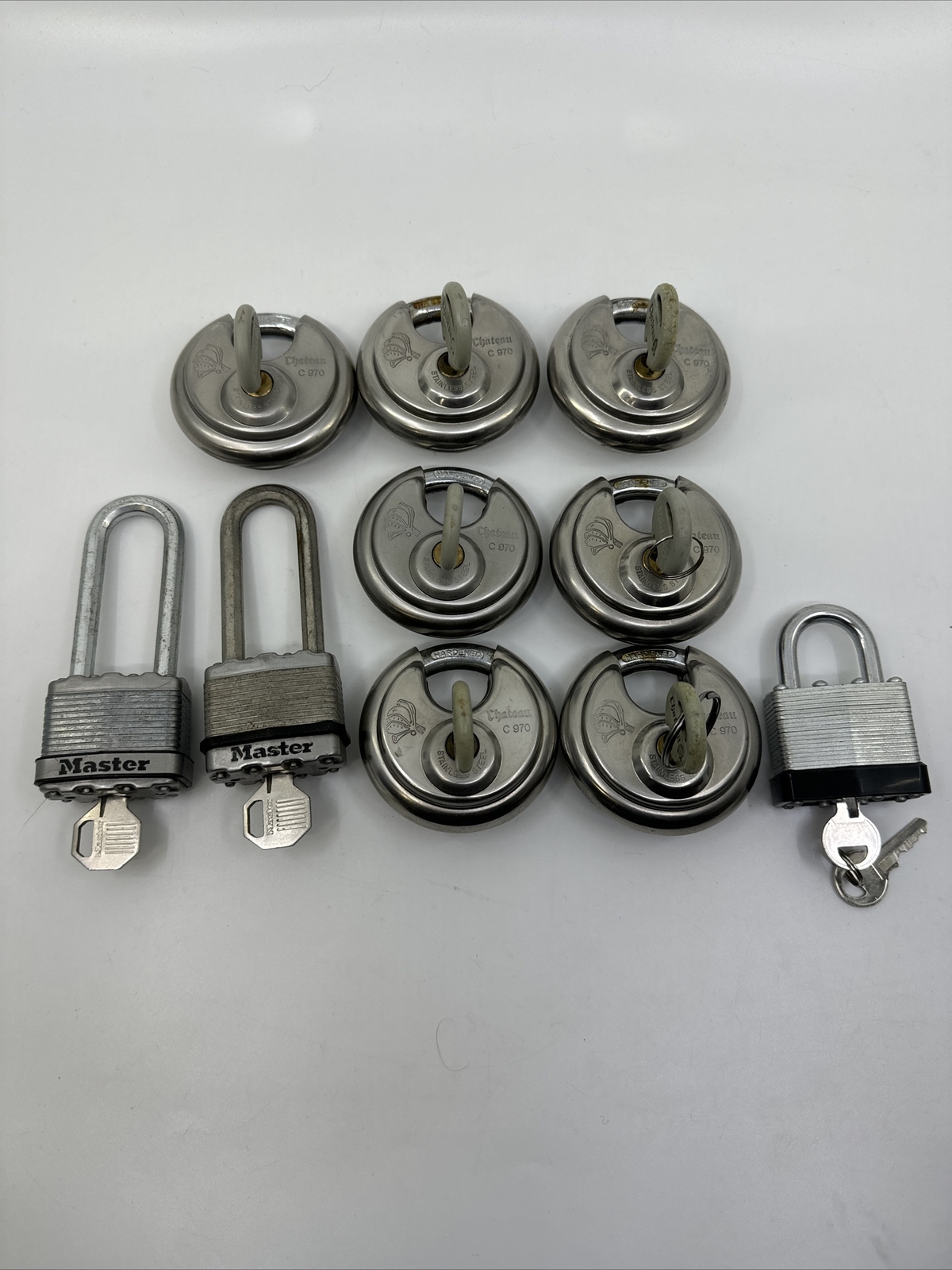 Chateau C970 Disc Lock Master Lock For Storage Unit Lot Of 10 Locks | eBay