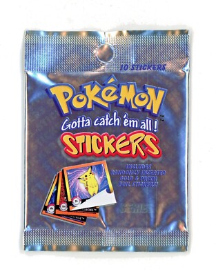1999 Pokemon Stickers Series 1 Factory Sealed Artbox Vintage - 1 Pack ...