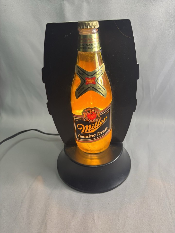 Vintage rotating Miller Genuine Draft lights up keg display from 1987 ...