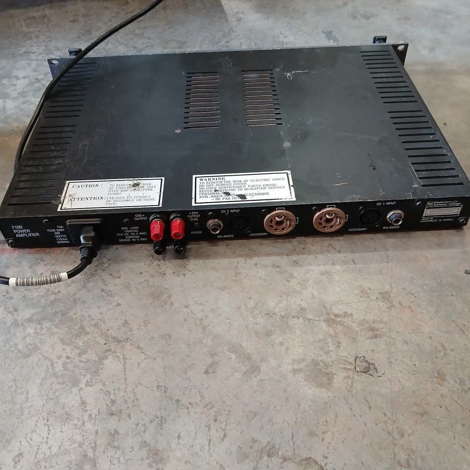 Electro-Voice EV 7100 Stereo Power Amplifier - TESTED Working Great | eBay
