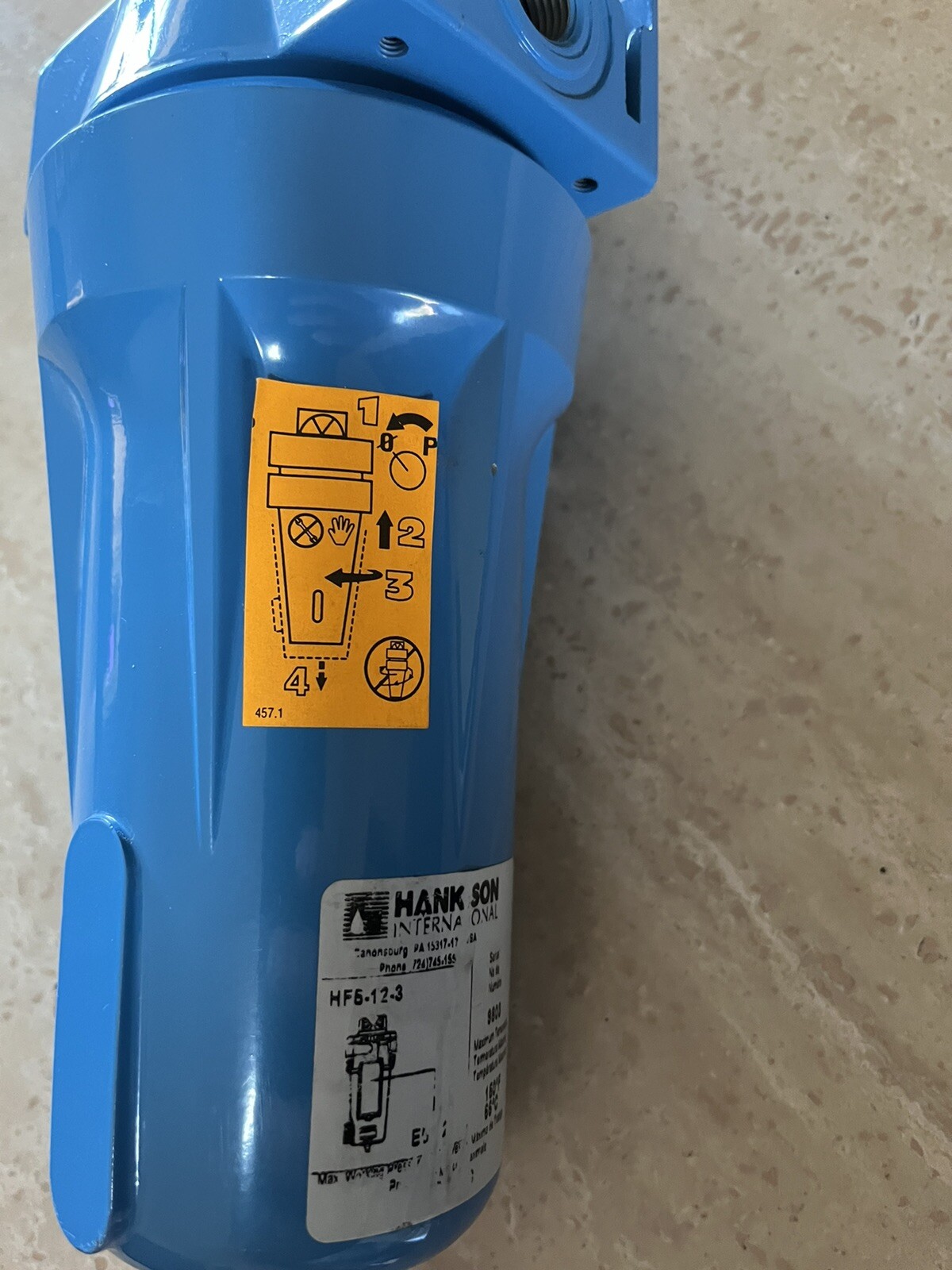 Hankison Oil & Water Filter/Separator HF5-12-3 NEW Out of Box | eBay