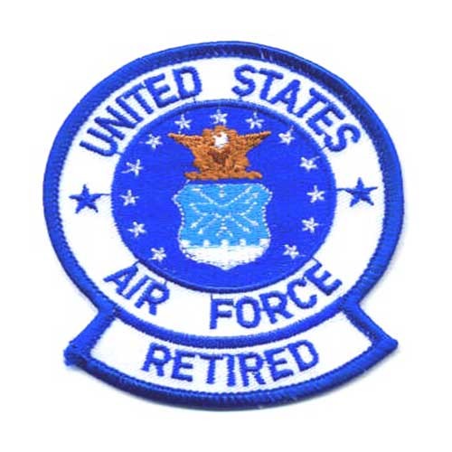 United States Air Force Retired 3" Patch Seal Insignia Embroidered FAST ...