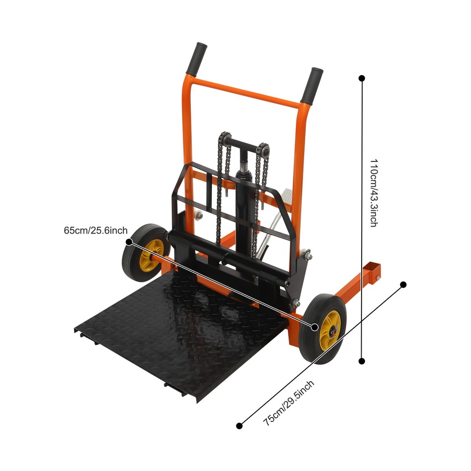 Hydraulic Material Lift Winch Stacker Adjustable Lift Winch Stacker ...