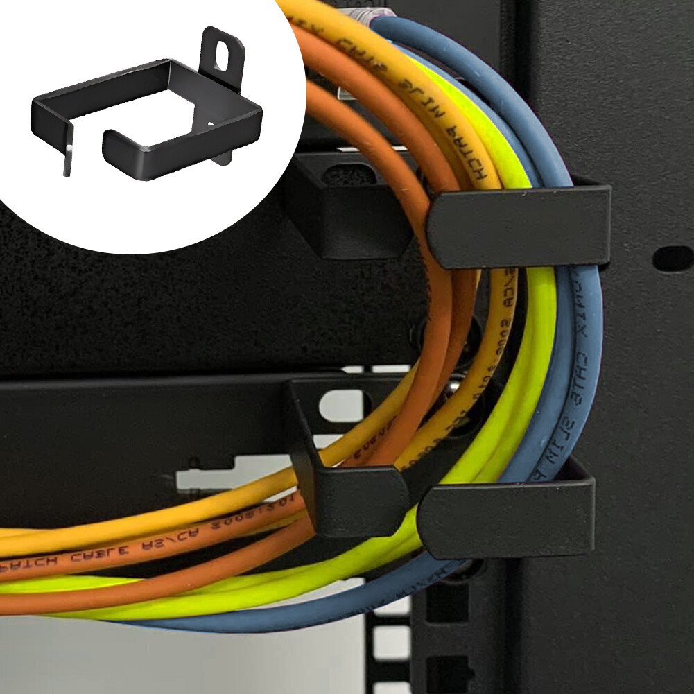 10pcs Convenient D Ring Safe Cable Management Clip For Server Rack Home ...