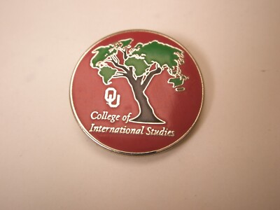 OU Oklahoma College of International Studies Vintage Tie Tack Lapel Pin ...