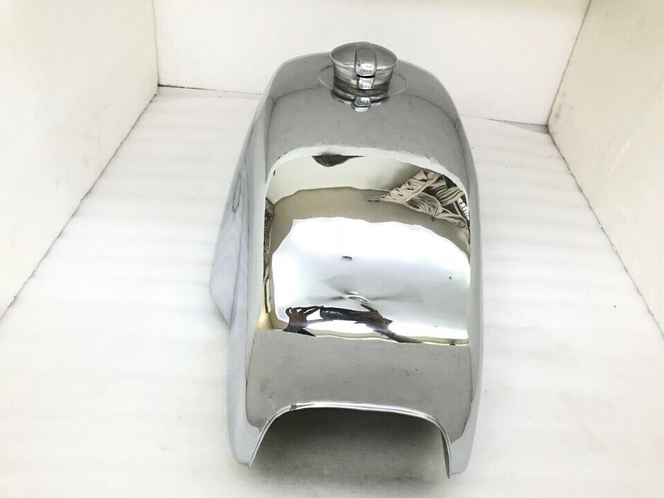 BMW R100 RT RS R90 R80 R75 CHROME STEEL PETROL FUEL GAS TANK WITH CAP ...