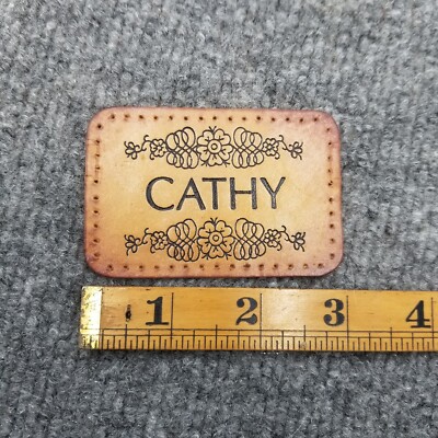 Cathy Name Patch Leather | eBay