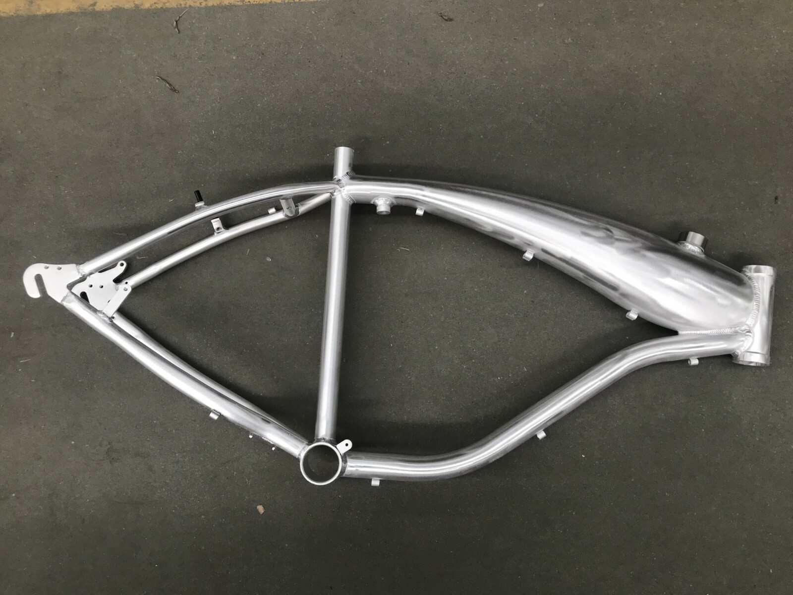 DONSP1986 Bicycle Gas Frame w/Gas Fuel Tank 2.4L Frame Brushed Alum ...