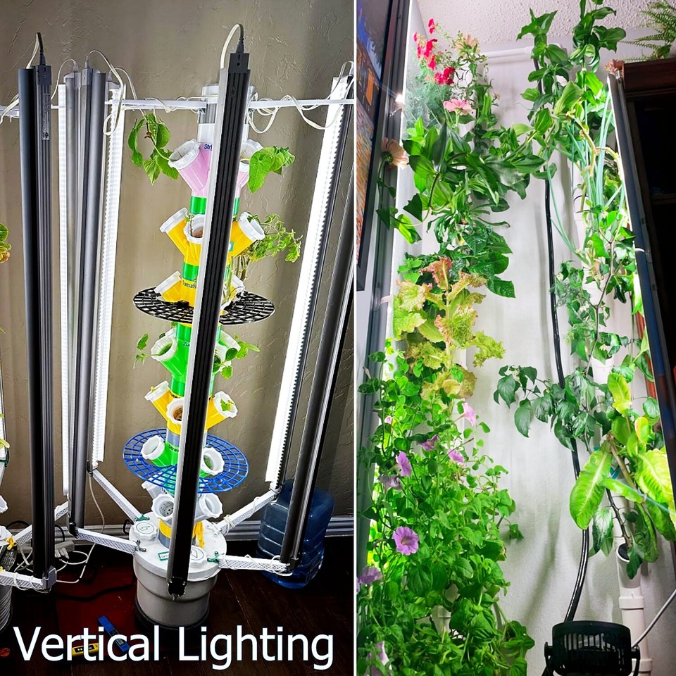 4Pcs LED Grow Light Fixtures T8 4FT 40W Full Spectrum Plant Lights ...